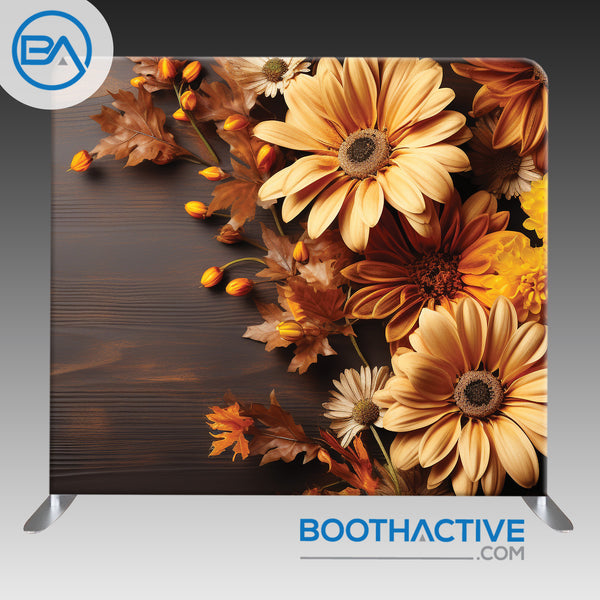 8' x 8' Backdrop - Flowers - Fall – BoothActive