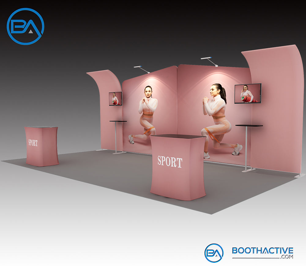 10' x 20' Trade Show Booth B – BoothActive