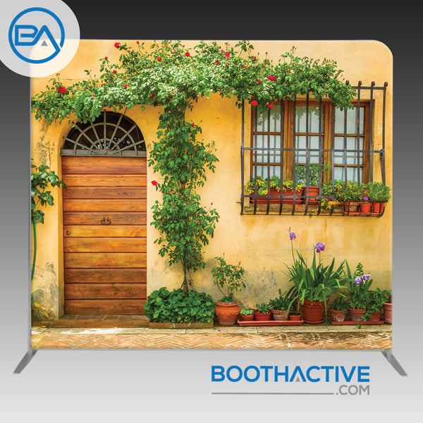 8' x 8' Backdrop - Italian Porch – BoothActive