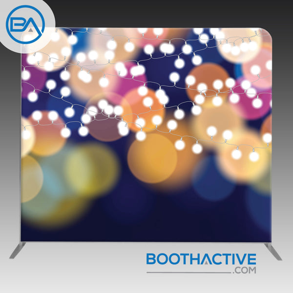 8' x 8' Backdrop - String Lights – BoothActive